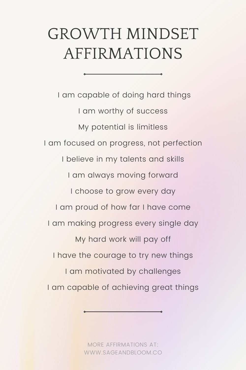111 Growth Mindset Affirmations for Everyday Success in 2024 - Her ...